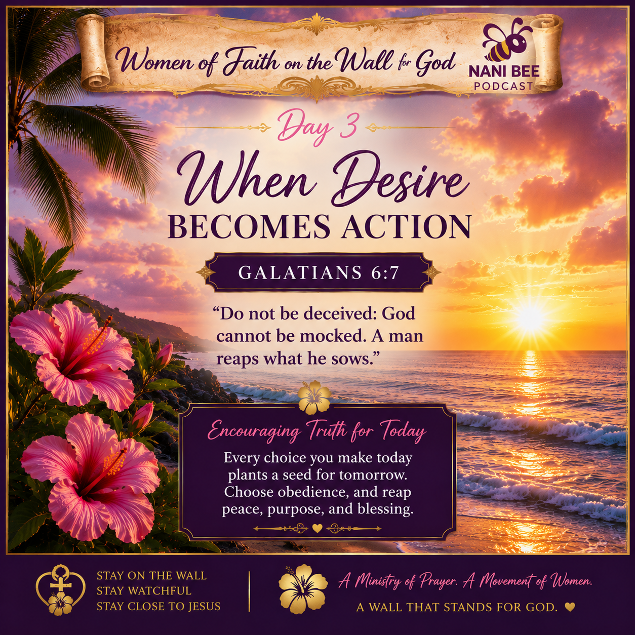 “When Desire Becomes Action” | Woman of Faith on the Wall 4 God with ...