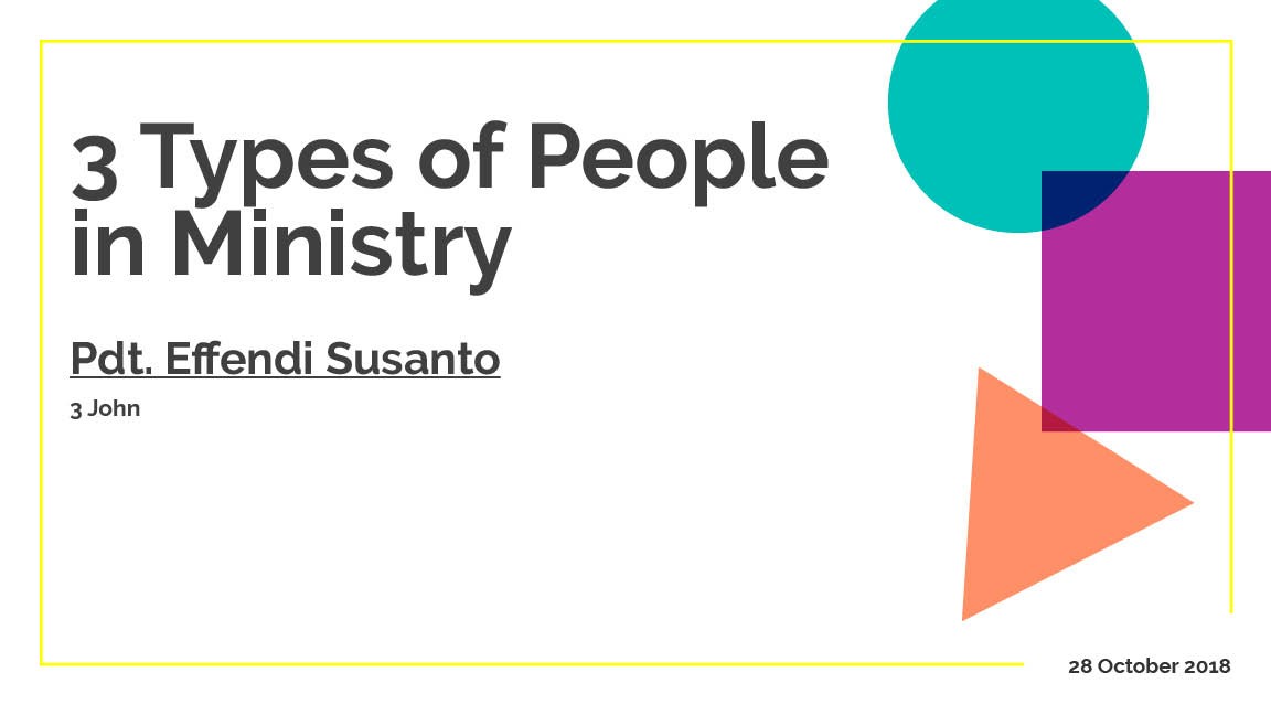 3 types of people in ministry | GraceLife Church Sydney's Podcast